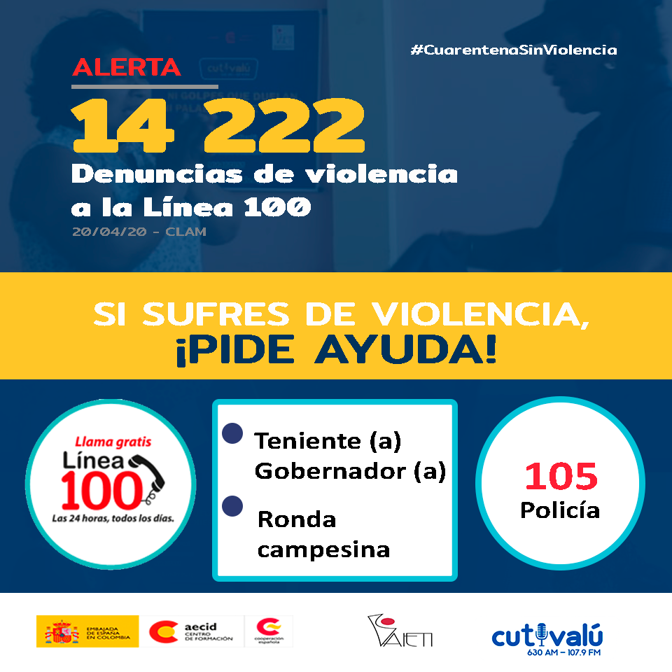 Si sufres de violencia, denuncia llamando a la Línea 100 - Cutivalú Piura
