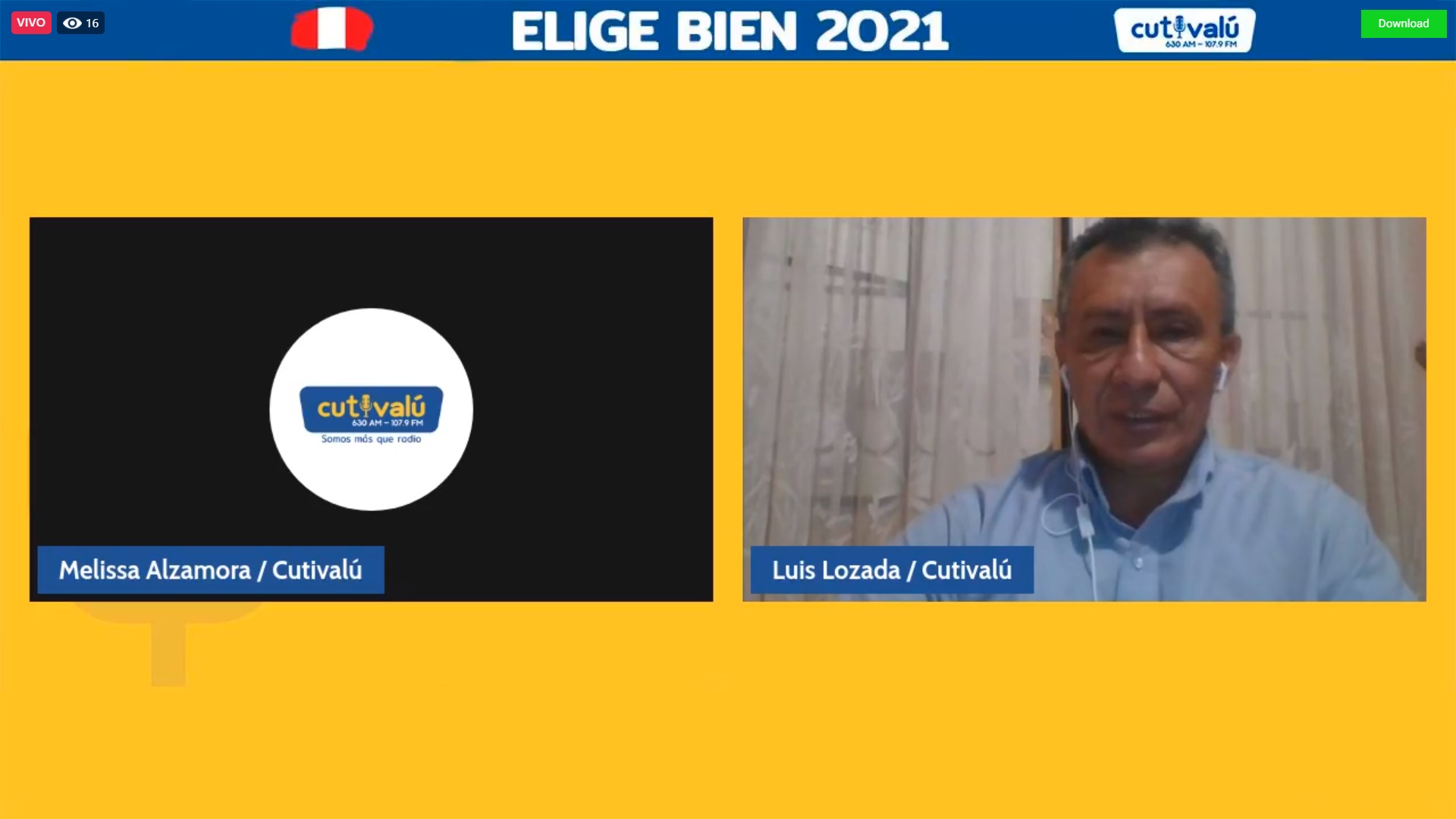 Elige Bien 2021 – Segunda vuelta electoral [EN VIVO] - Cutivalú Piura