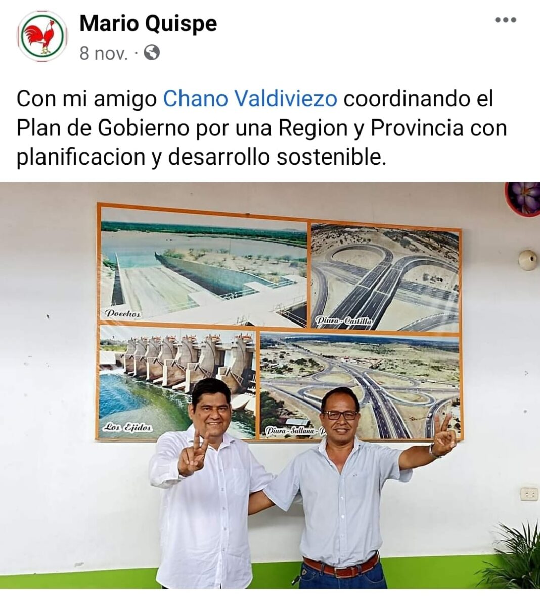 Gobernador designa como gerente a Mario Quispe, precandidato de su ...