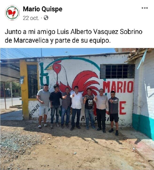 Gobernador designa como gerente a Mario Quispe, precandidato de su ...