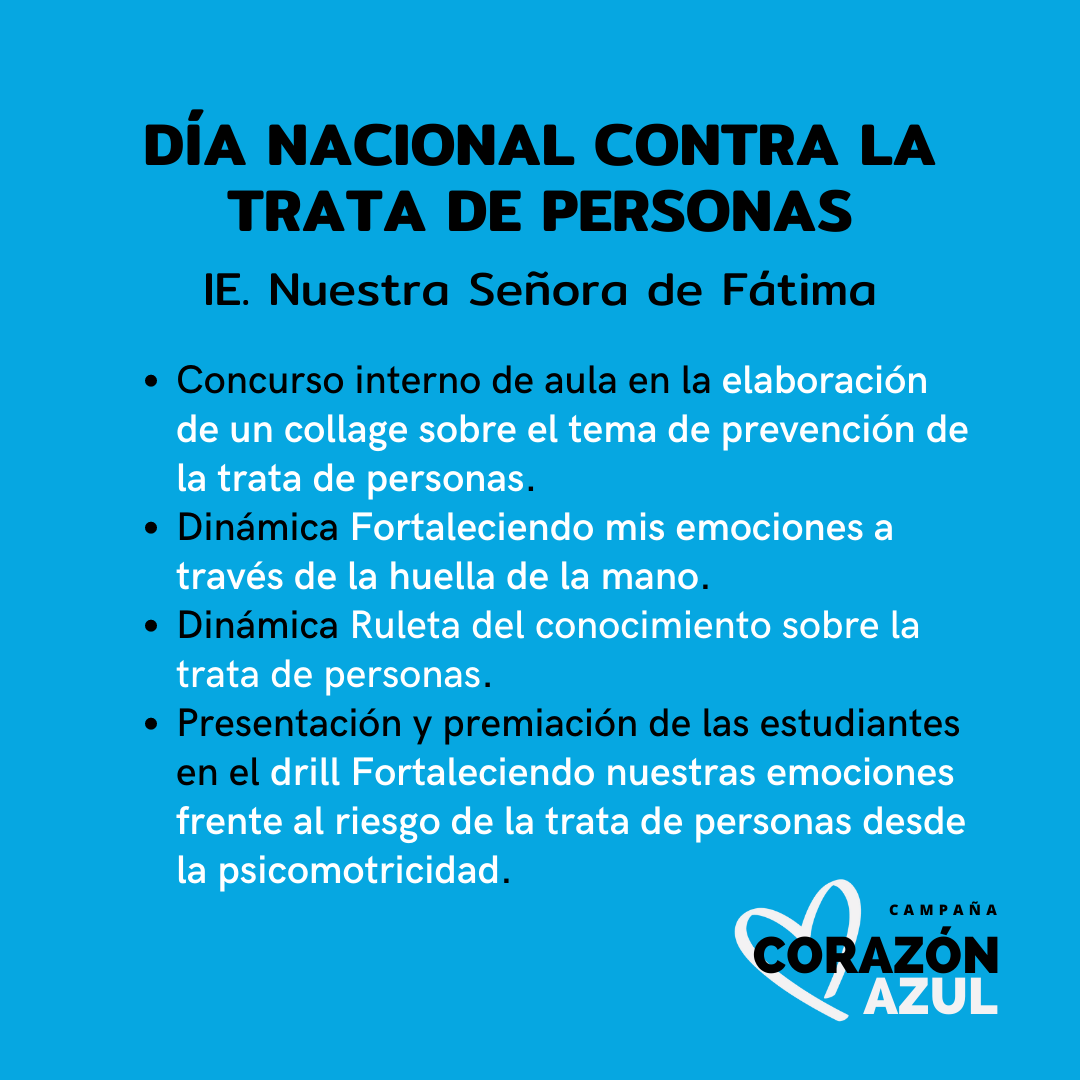 Así Se Conmemorará El Día Nacional Contra La Trata De Personas Cutivalú Piura