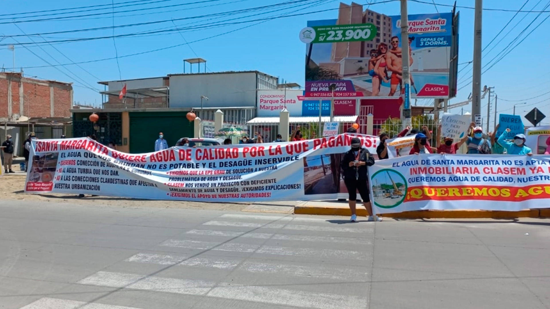Vecinos de la Urb. Santa Margarita piden a OTASS instalación del servicio de agua - Cutivalú Piura